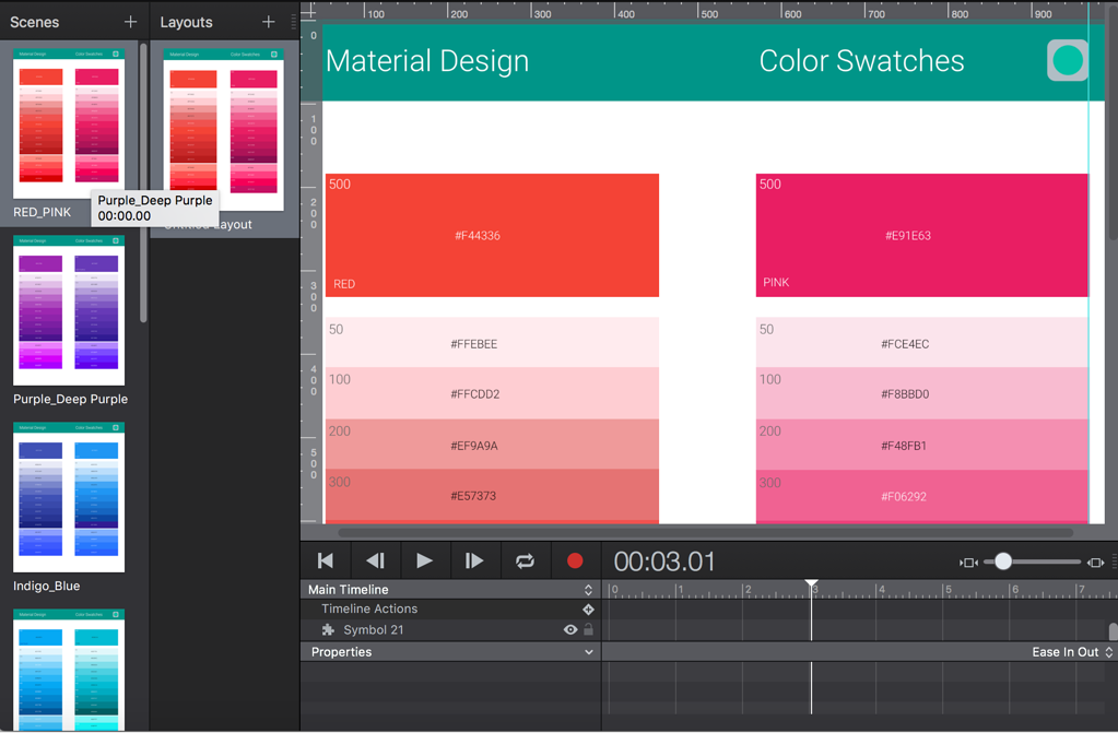 Material Design Color Palette for Hype - Template Gallery - Tumult Forums