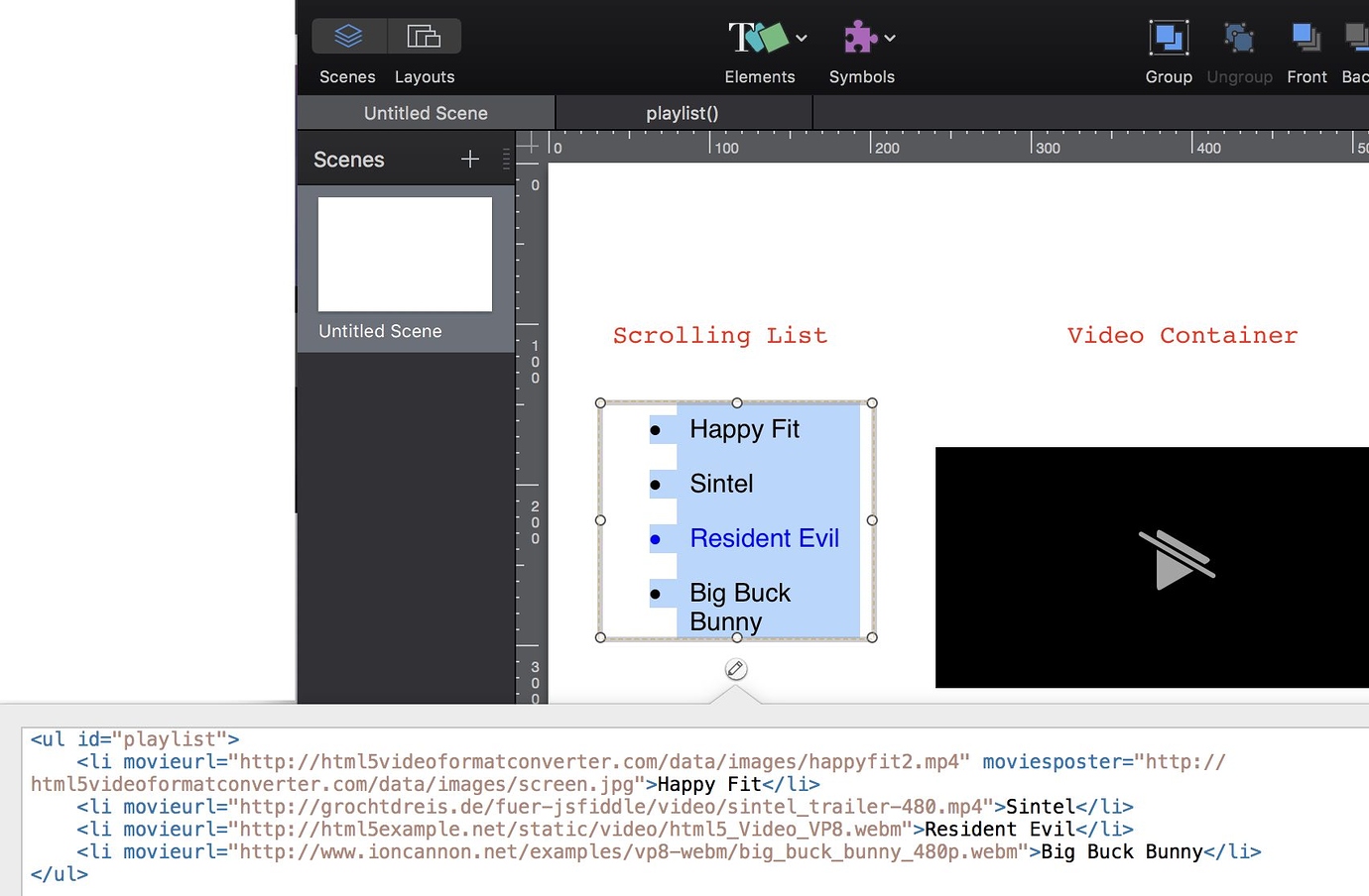 Adding a simple Video player - Using JavaScript with Hype - Tumult Forums