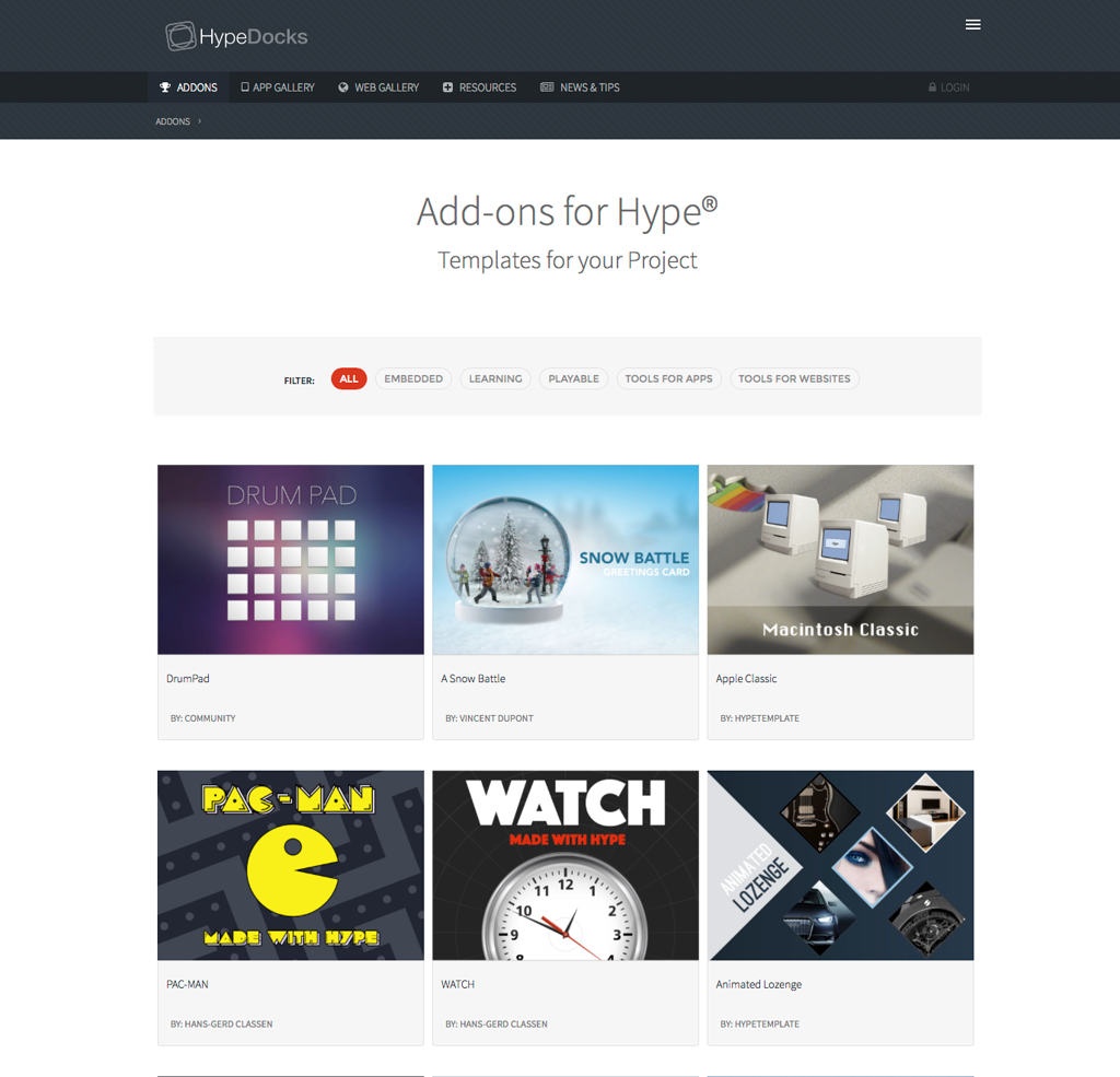 Introducing HypeDocks, a new resource 😄 - Template Gallery - Tumult Forums