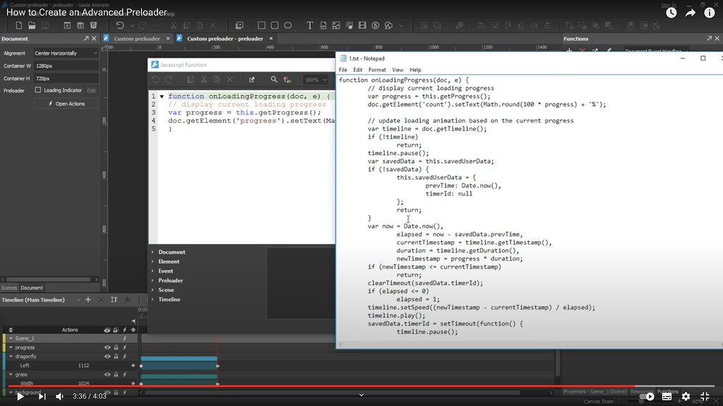I want Preloader to load scenes in the Hype4 timeline - Using JavaScript with Hype - Tumult Forums