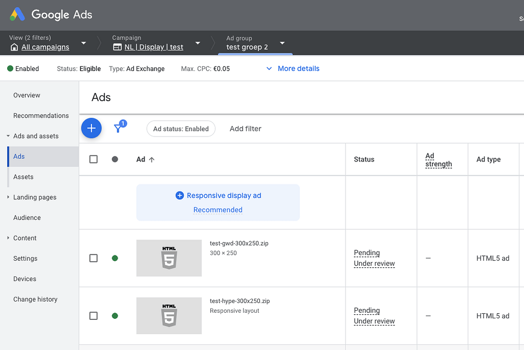 Responsive layout in Google Ads - Advertising - Tumult Forums