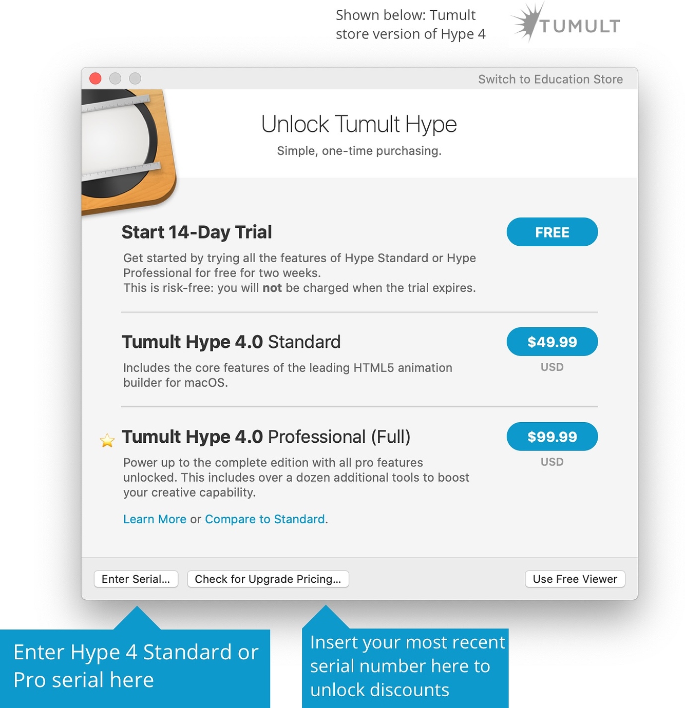 Upgrading Tumult Hype on the Tumult Store - Getting Started - Tumult Forums