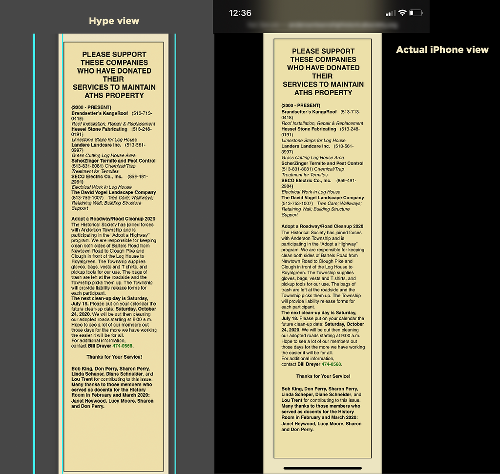 Hype 4 Pro layout issues - Tumult Forums