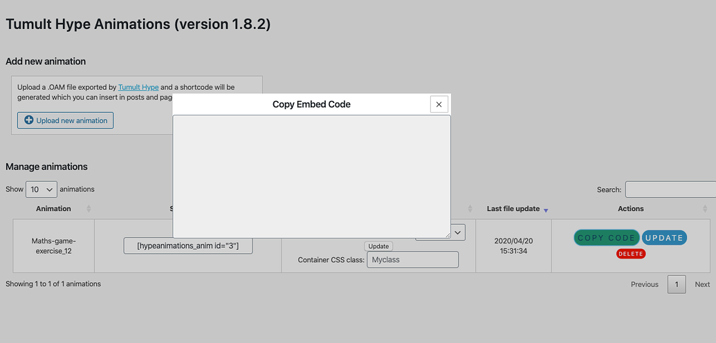 OAM export/ WordPress issues - Exporting & Previewing - Tumult Forums