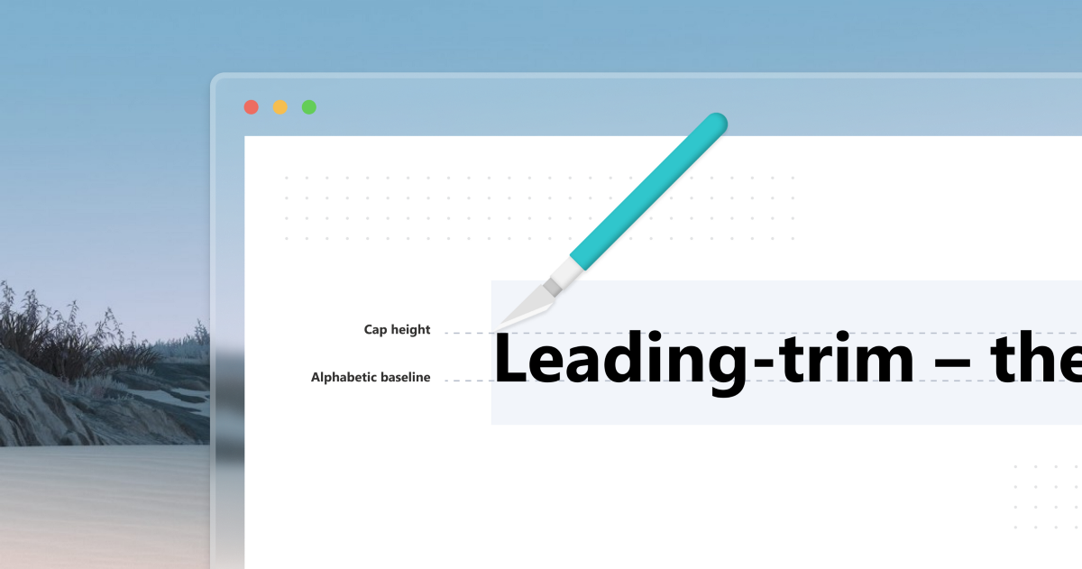 LineHeight correction (Leading-Trim) - Typography - Tumult Forums